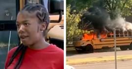 Black Pregnant School Bus Driver Saves Students Moments Before Bus Catches Fire